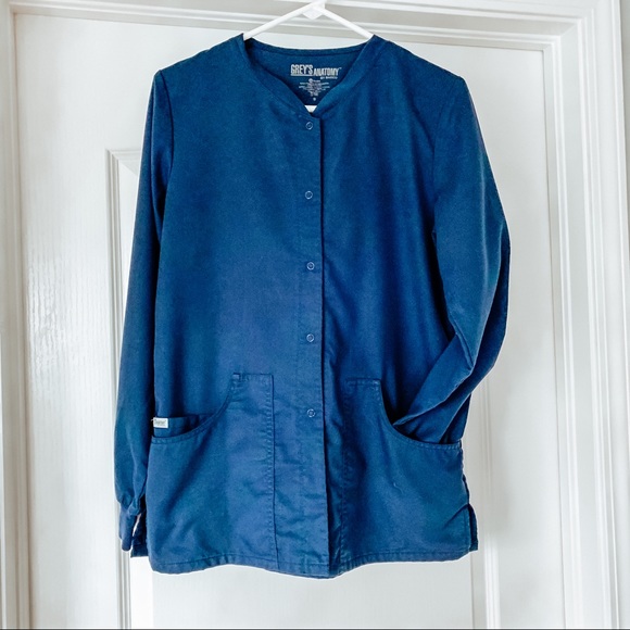 Grey's Anatomy | Other | Nursing Lab Coat Greys Anatomy Navy Blue ...